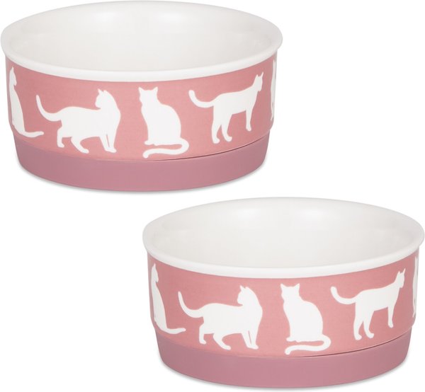 Out of Stock - BONE DRY Meow Set Cat Bowl, Rose, Small - Chewy.com