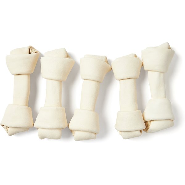 BONES & CHEWS Made in USA 6" Rawhide Bone Dog Treat, 1 count - Chewy.com
