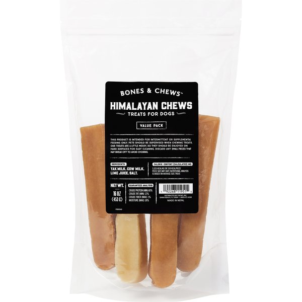 THE TREAT SHACK 3 to 4-in Himalayan Yak Cheese Dog Chew Treats, Small ...
