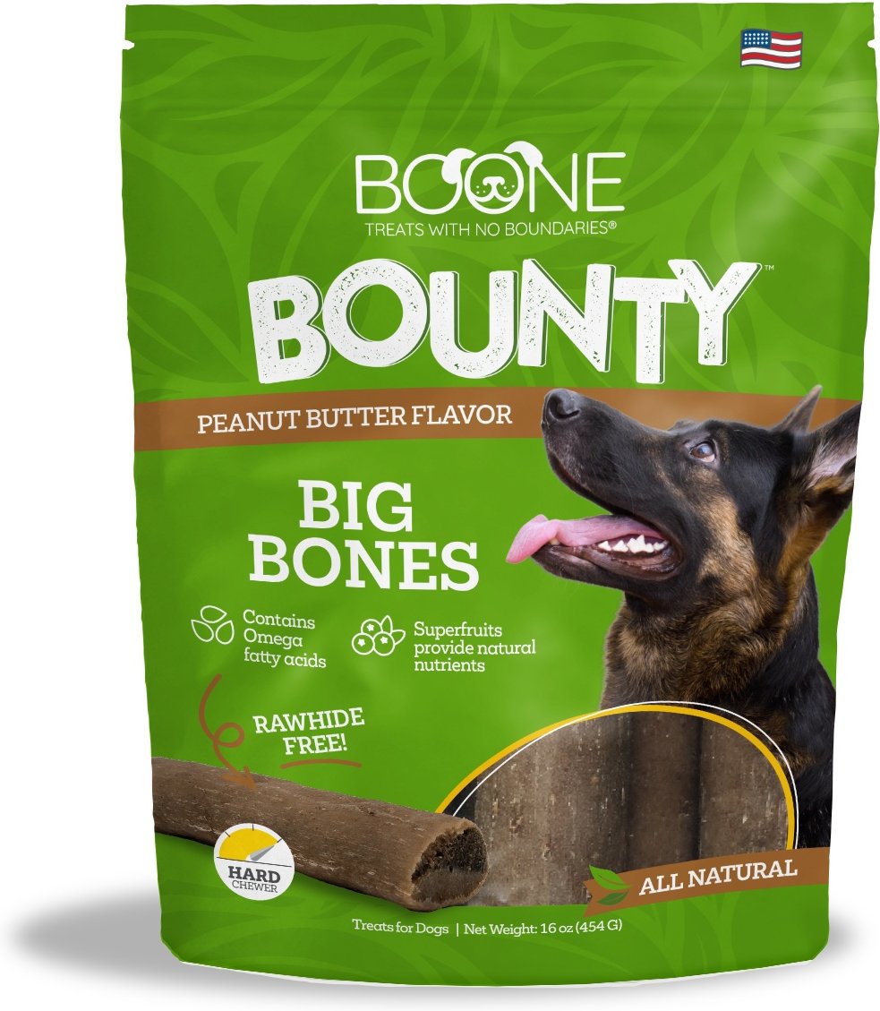 Out of Stock - BOONE Bounty Big Bones Peanut Butter Flavor Dog Treats ...