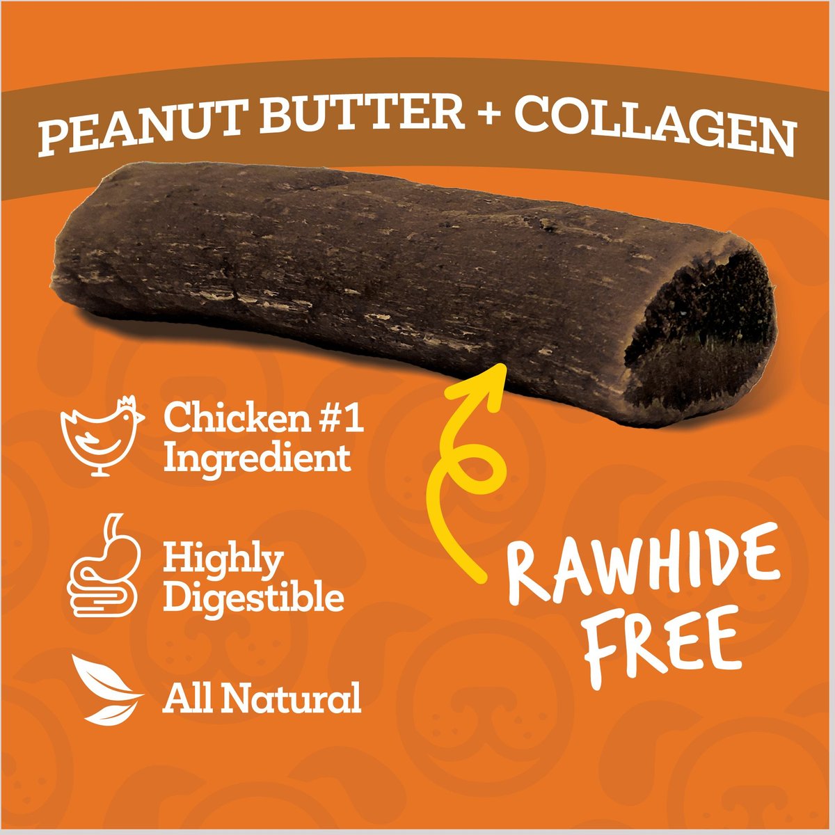 BOONE Collawags Large Bones Peanut Butter Flavor Dog Treats, 10-oz bag ...