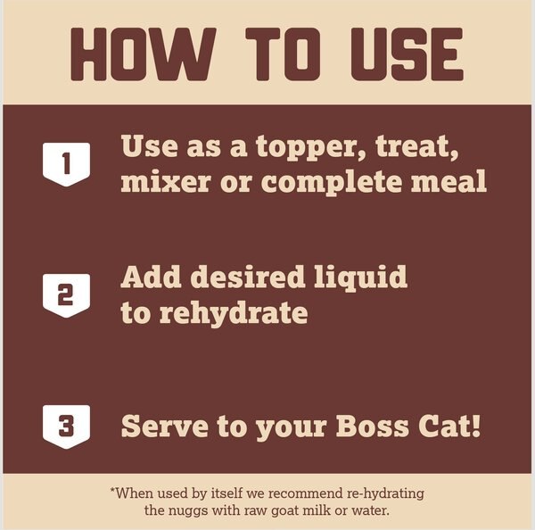 BOSS CAT Complete & Balanced Raw Diet Chicken Recipe Freeze-Dried Cat ...