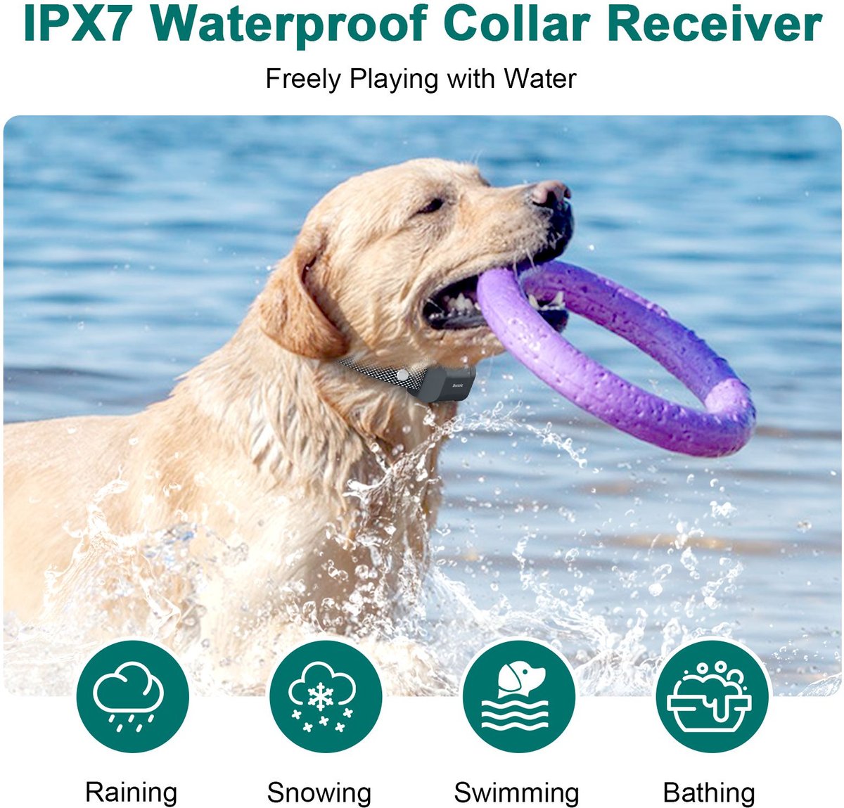 BOUSNIC 4000FT Extra Long Remote Range Waterproof Rechargeable ...