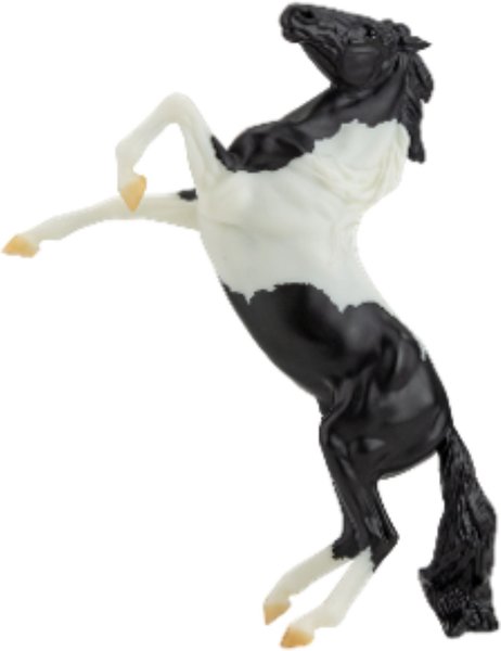 BREYER Horses Freedom Series Horse Black Pinto Rearing Mustang ...