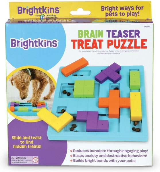 BRIGHTKINS Brain Teaser Treat Puzzle Dog Toy - Chewy.com