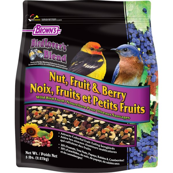 WILD DELIGHT Nut N' Berry Wild Bird Food, 5-lb bag - Chewy.com