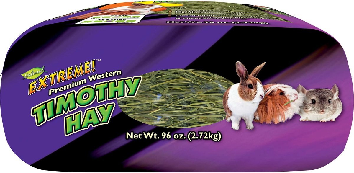 BROWN'S Extreme! Timothy Small Pet Hay, 96-oz bag - Chewy.com