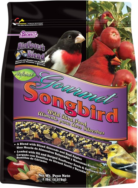 Out of Stock - BROWN'S Gourmet Songbird with Almonds & Apples Wild Bird ...