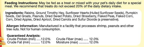 BROWN'S Tropical Carnival Farm Fresh Fixins Small Animal Treats, 10-oz ...