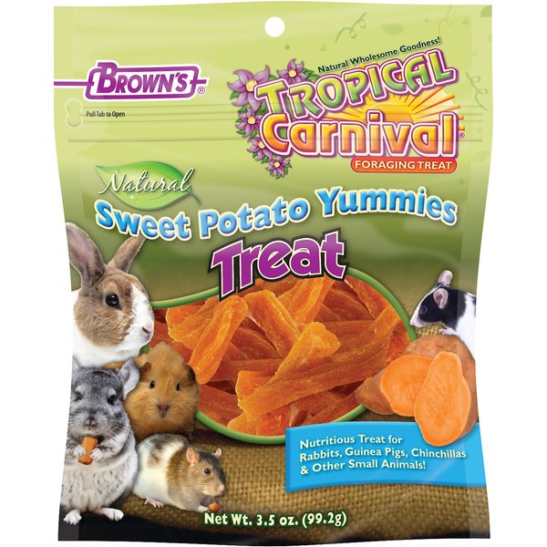 BROWN'S Tropical Carnival Natural Wheat Sprays Small Animal Treats, 1.5-oz bag - Chewy.com