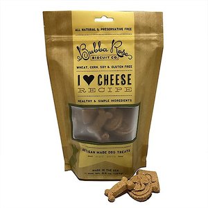 BUBBA ROSE BISCUIT CO. I Heart Cheese Dog Treats, 6.5-oz bag - Chewy.com