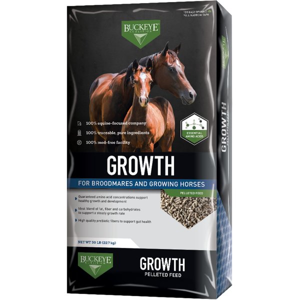 TRIBUTE EQUINE NUTRITION Growth Textured Horse Feed, 50-lb bag - Chewy.com