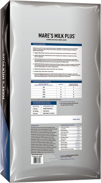 BUCKEYE NUTRITION Mare's Milk Plus Milk Replacer Powder Horse ...