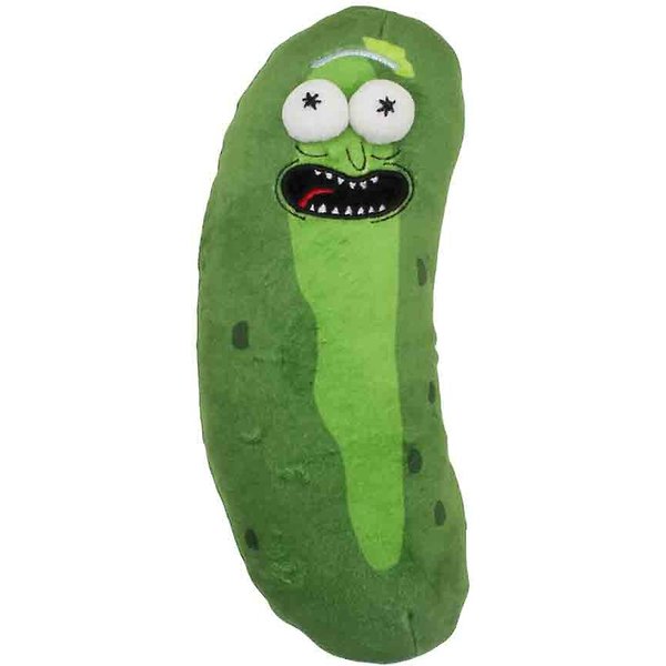 BUCKLE-DOWN Rick & Morty Pickle Rick Pose Dog Plush Squeaker Toy ...