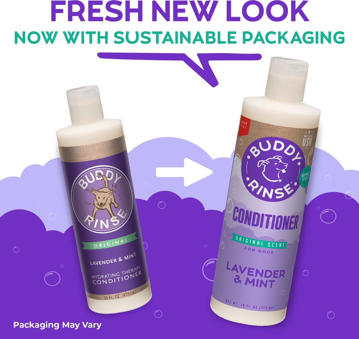 BUDDY WASH Original Lavender & Mint Dog Conditioner Rinse, 16-fl oz ...