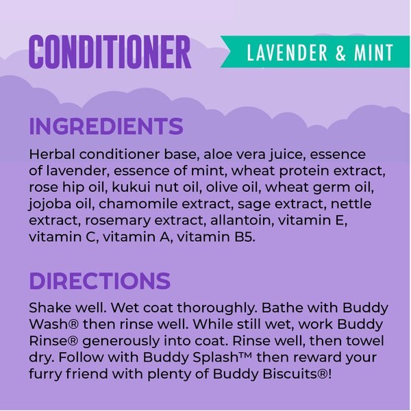 BUDDY WASH Original Lavender & Mint Dog Conditioner Rinse, 16-fl oz ...