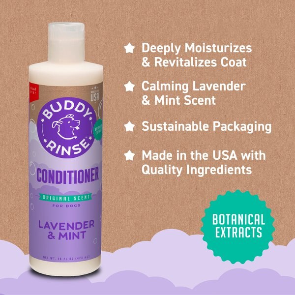 BUDDY WASH Original Lavender & Mint Dog Conditioner Rinse, 16-fl oz ...