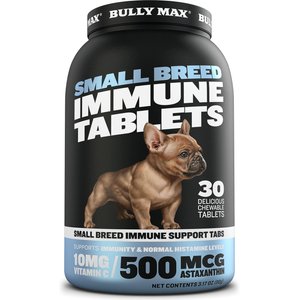 BULLY MAX Immune Support Tablet Supplement for Small Dogs, 30 count ...