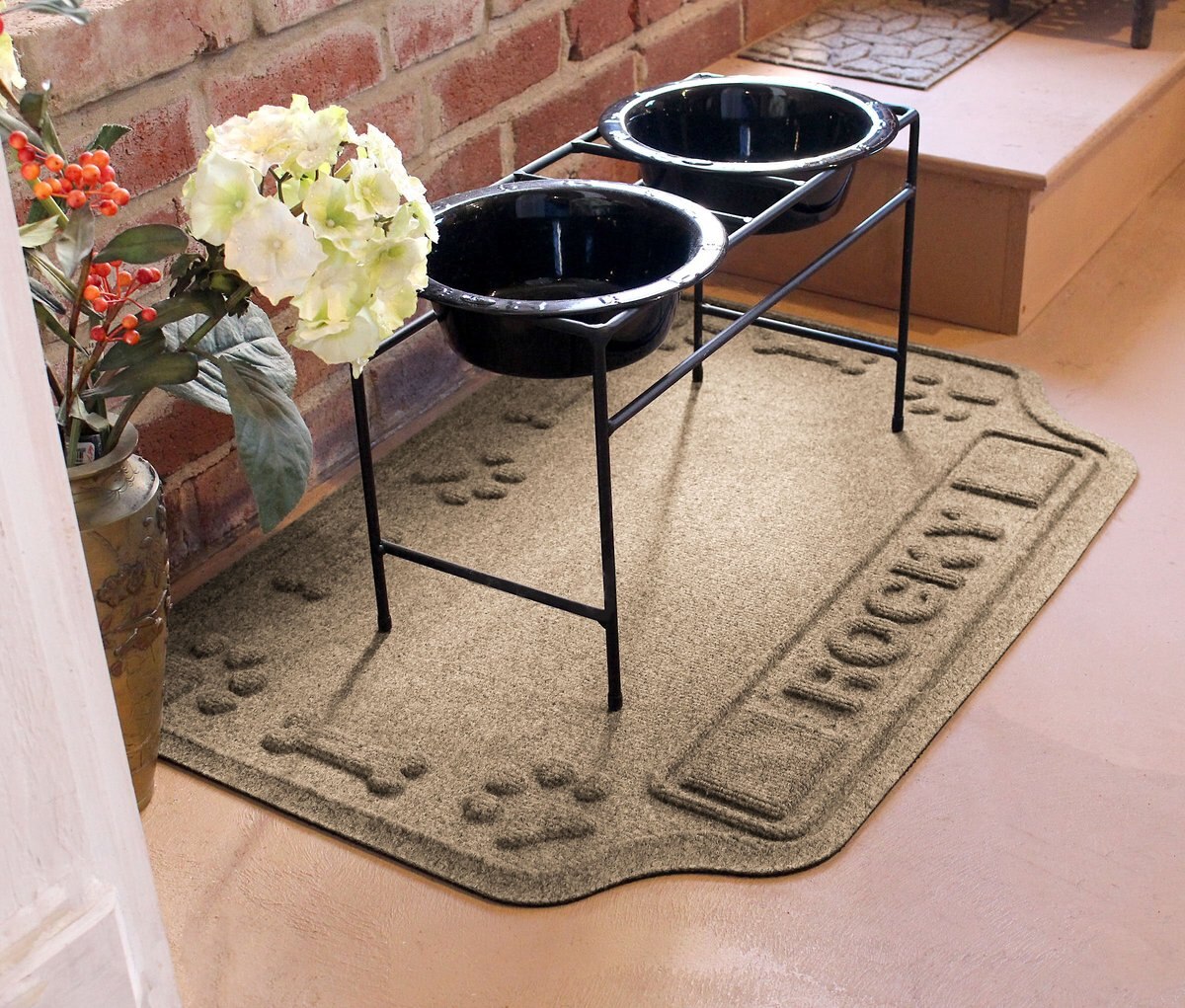 Out of Stock - BUNGALOW FLOORING Waterhog Drool Hog Dog Bone ...