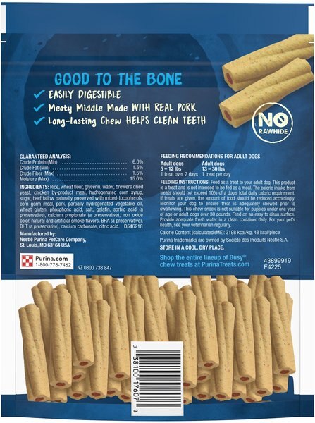 BUSY BONE Long-Lasting Real Meat Tiny Dog Treat, 30 count - Chewy.com