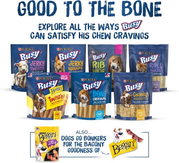 BUSY BONE with Beggin' Twist'd! Long-Lasting Cheddar & Hickory Smoke ...