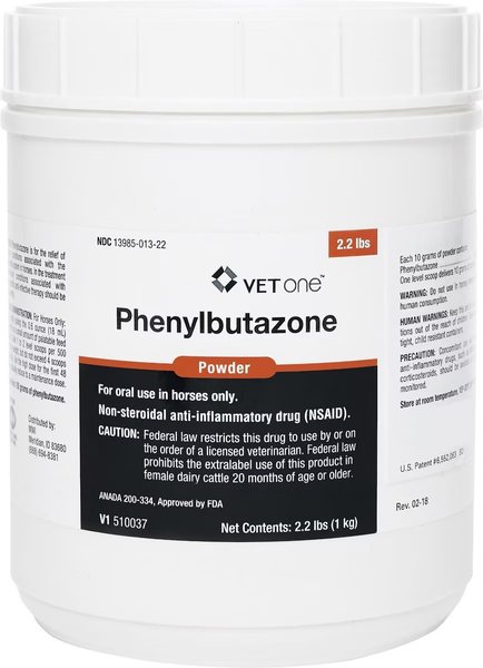BUTE (phenylbutazone) Phenylbutazone Powder for Horses, 2.2 lbs - Easy ...