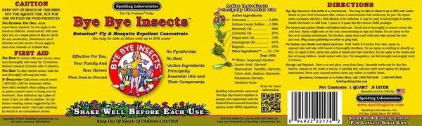 Out of Stock - BYE BYE INSECTS Botanical Fly & Mosquito Repellent Horse ...