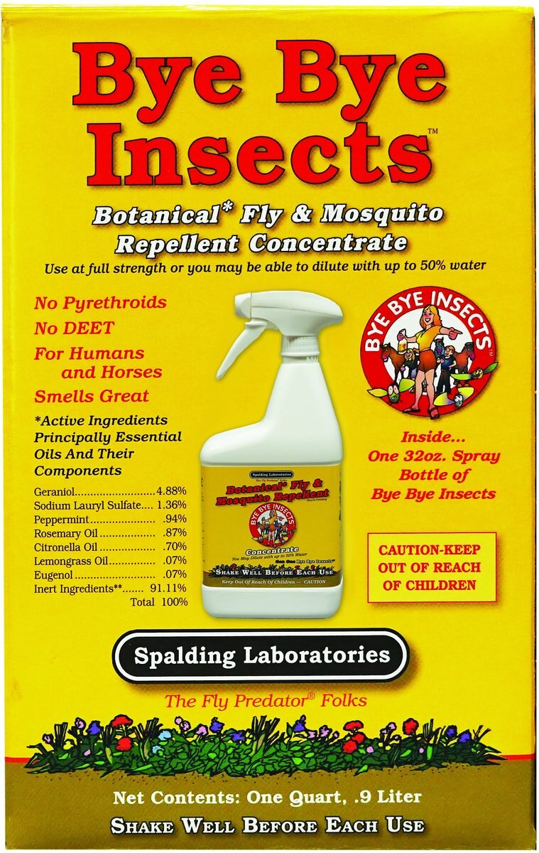 Out of Stock - BYE BYE INSECTS Botanical Fly & Mosquito Repellent Horse ...