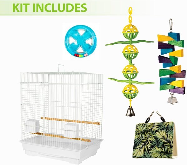 CAITEC 450S Fun Kit Bird Cage, White - Chewy.com