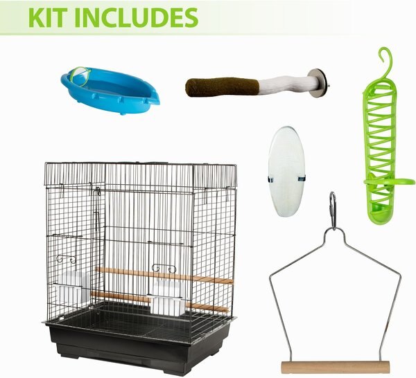CAITEC 450S Starter Kit Bird Cage, Black - Chewy.com