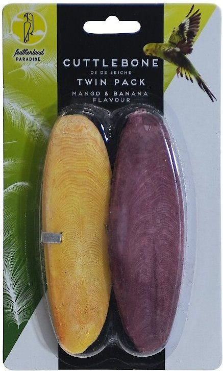 CAITEC Featherland Paradise Fish Flavored Cuttlebone Bird Toy, 2 count ...