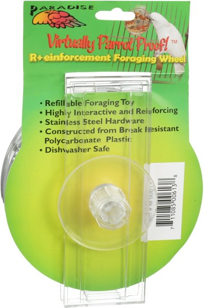 CAITEC Featherland Paradise Foraging Wheel Bird Toy - Chewy.com