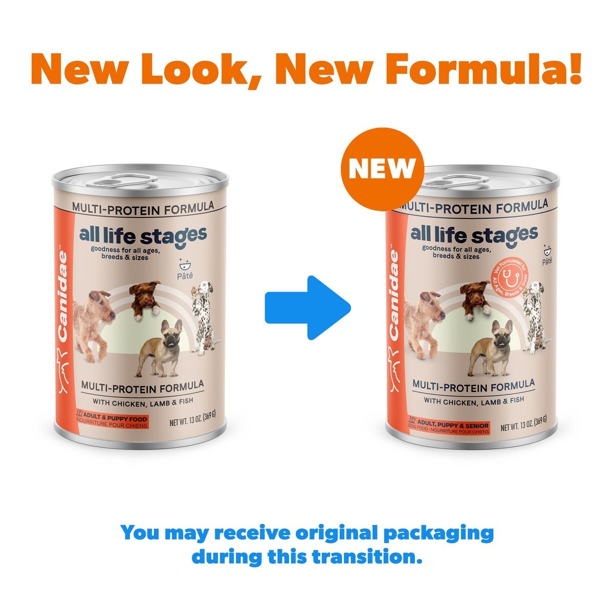 CANIDAE All Life Stages Chicken, Lamb & Fish Formula Canned Dog Food ...