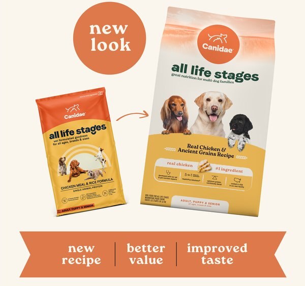 CANIDAE All Life Stages Real Chicken & Ancient Grains Recipe Dry Dog ...