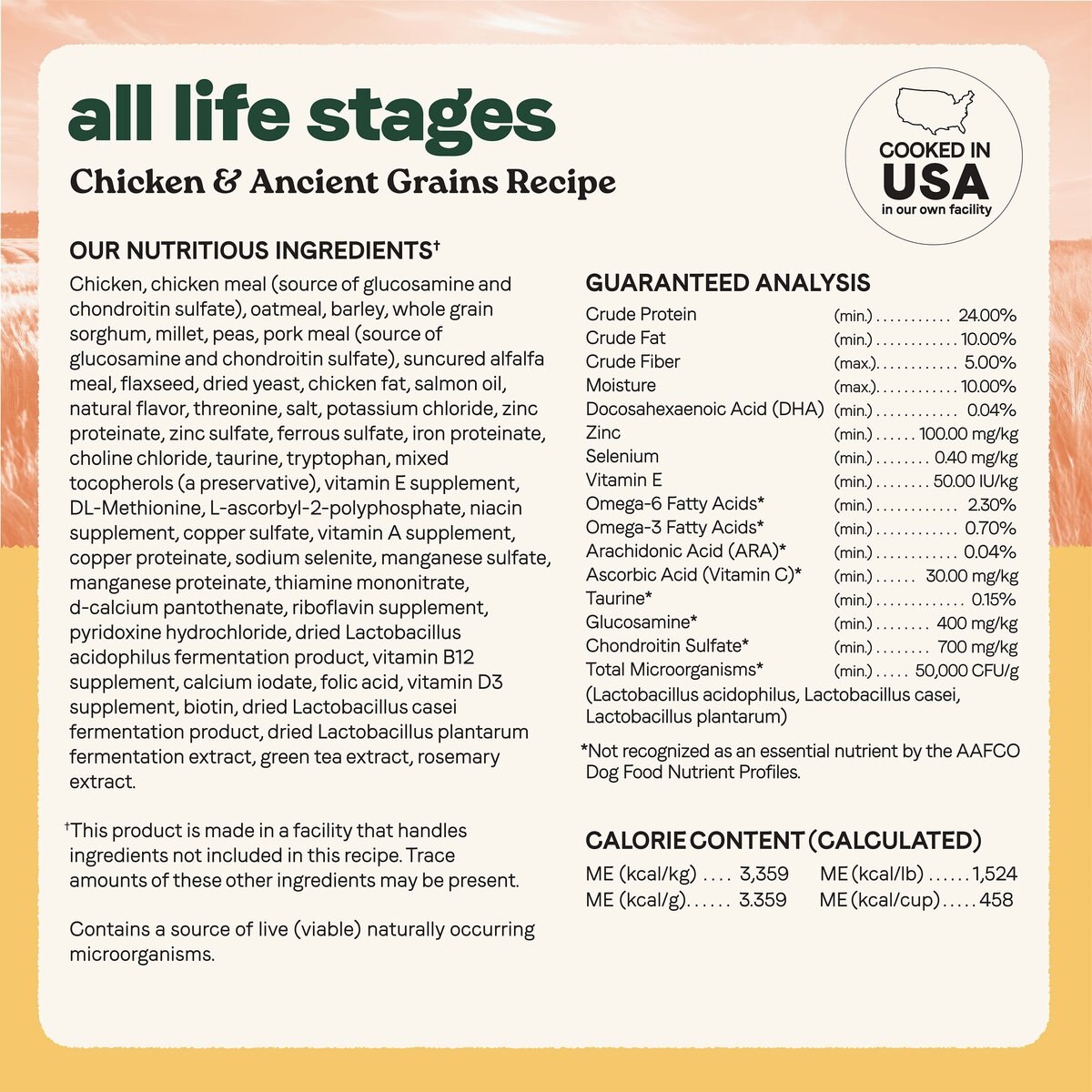 CANIDAE All Life Stages Real Chicken & Ancient Grains Recipe Dry Dog ...