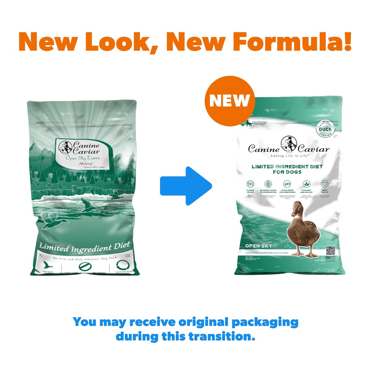 CANINE CAVIAR Limited Ingredient Diet Open Sky Holistic Entrée All Life ...