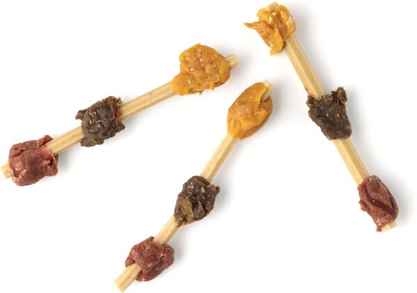 CANINE CHEWS 5-inch Tripe Kabob Twist Stick Chicken, Beef & Pork ...