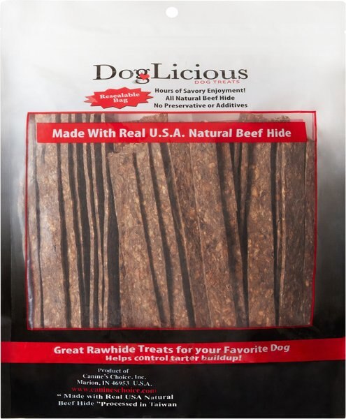 CANINE'S CHOICE DogLicious Munchy Flat Chews Dog Treats, 50 count ...
