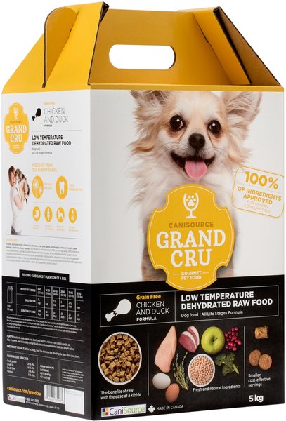 CANISOURCE Grand Cru Grain-Free Chicken & Duck Dehydrated Dog Food, 11. ...