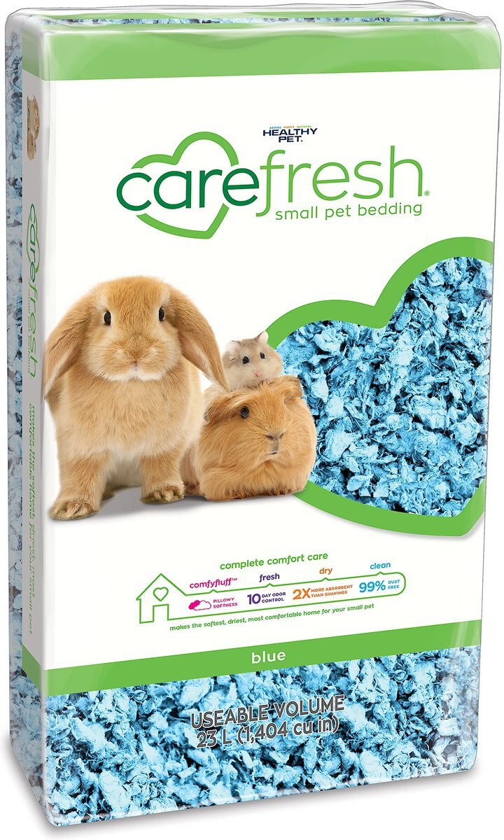 CAREFRESH Small Animal Bedding, Blue, 23-L - Chewy.com