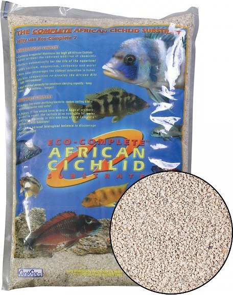 CARIBSEA Eco-Complete Cichlid Aquarium Substrate, 20-lb bag - Chewy.com