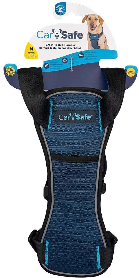 CARSAFE Crash Tested Back Clip Dog Harness, Blue, Medium - Chewy.com