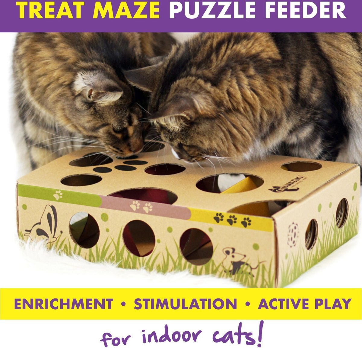 CAT AMAZING Interactive Treat Maze & Puzzle Cat Toy - Chewy.com