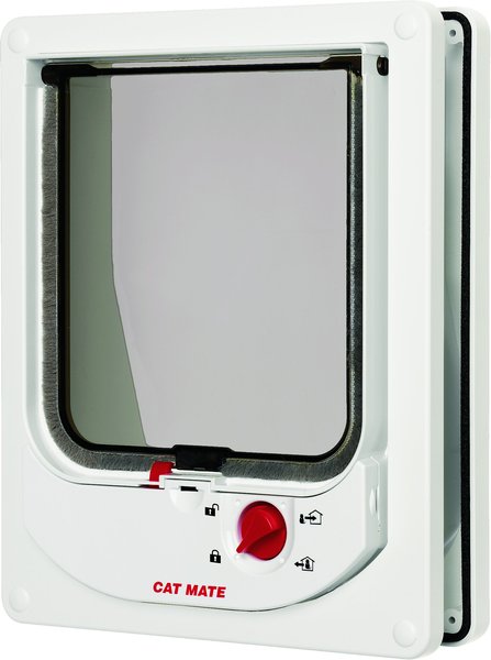 CAT MATE Electromagnetic Cat Flap, White - Chewy.com