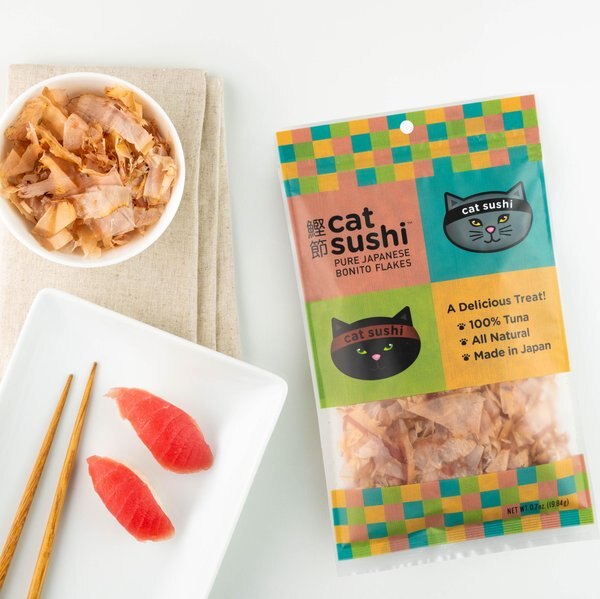 CAT SUSHI Bonito Flakes Thick Cut Tuna Cat Treats, 0.7-oz bag - Chewy.com