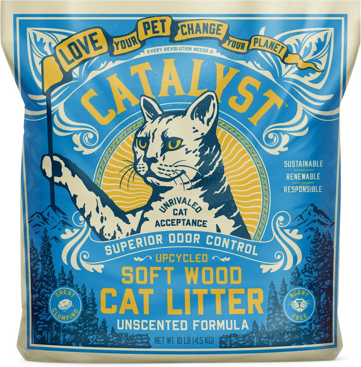 CATALYST PET Unscented Formula Cat Litter, 10-lb bag - Chewy.com