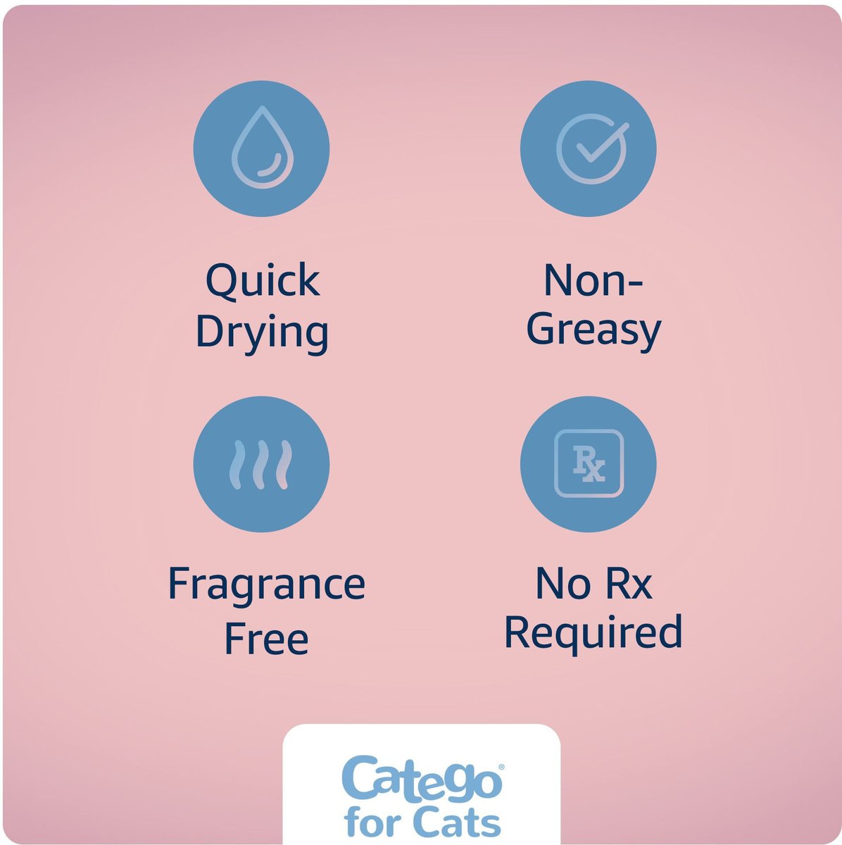 CATEGO Flea & Tick Spot Treatment for Cats, over 1.5 lbs, 3 Doses (3 ...