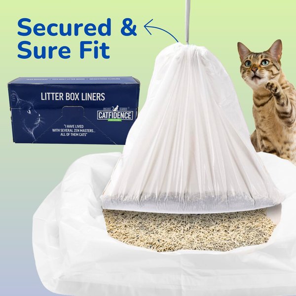 CATFIDENCE Cat Pan Liners, X-Large, 10 count - Chewy.com