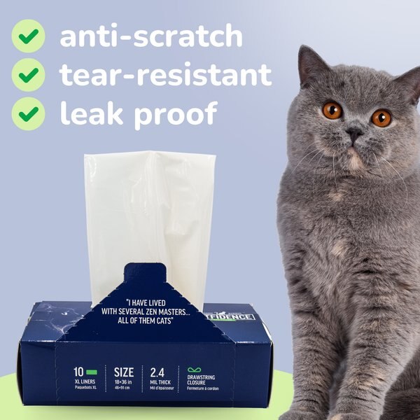 CATFIDENCE Cat Pan Liners, X-Large, 10 count - Chewy.com