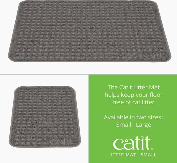 CATIT Cat Litter Mat, Grey, Small - Chewy.com
